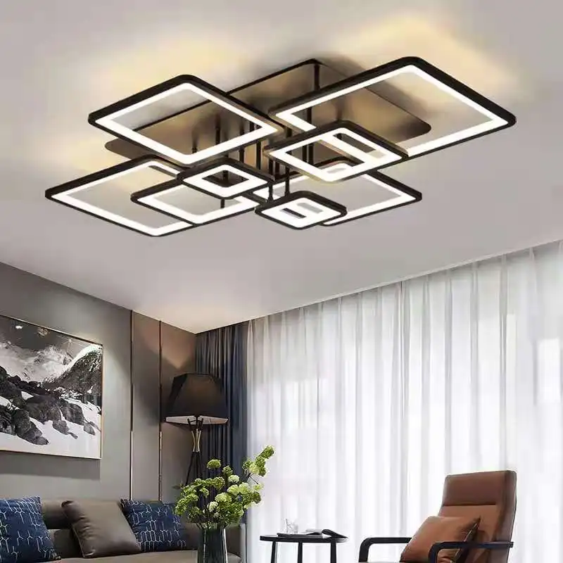 Moderna luz de teto LED para decoração, sala de estar, cama, sala de ...