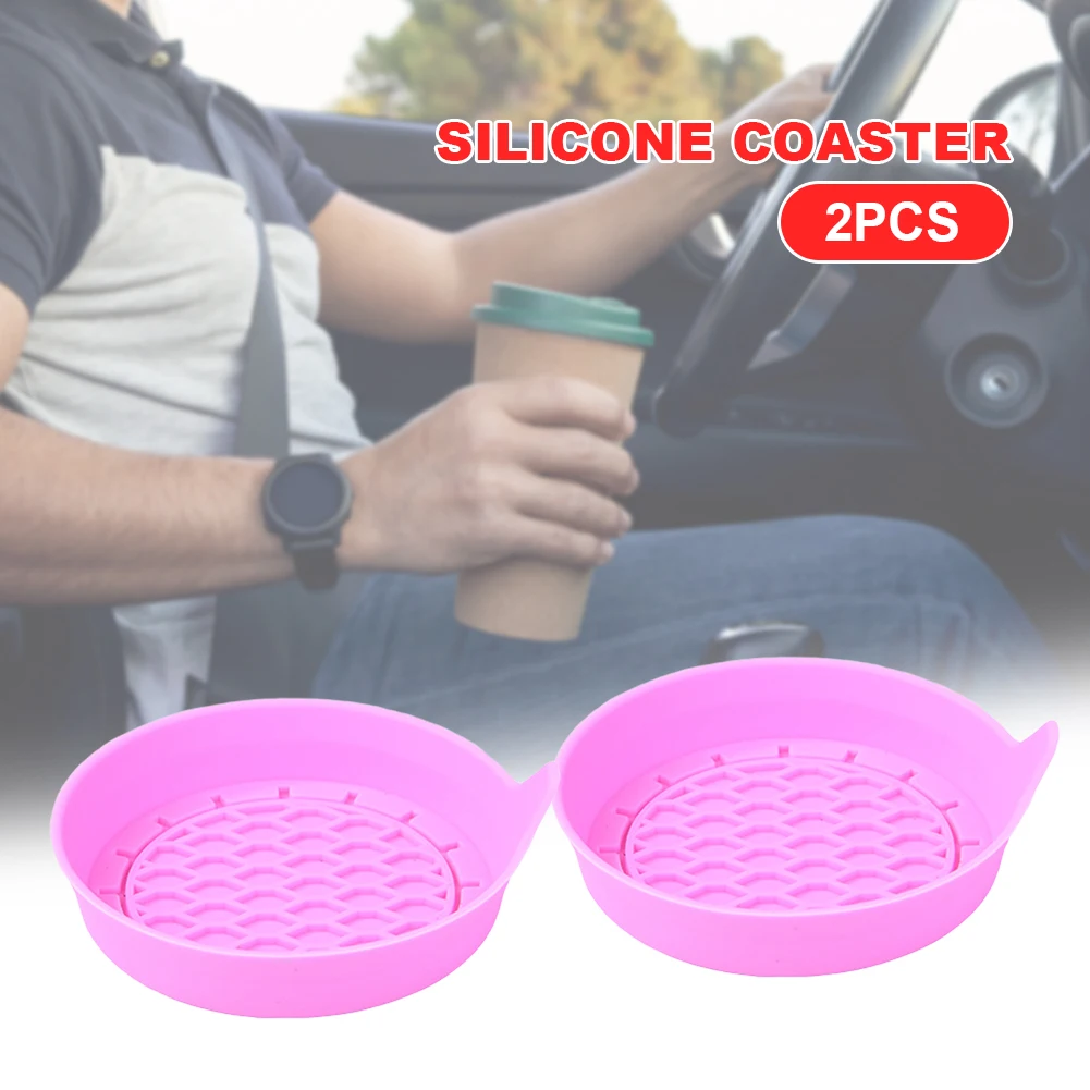 Anti-Slip-Insert-Coaster-Silicone-Sift-Proof-Spill-Holder-Waterproof ...