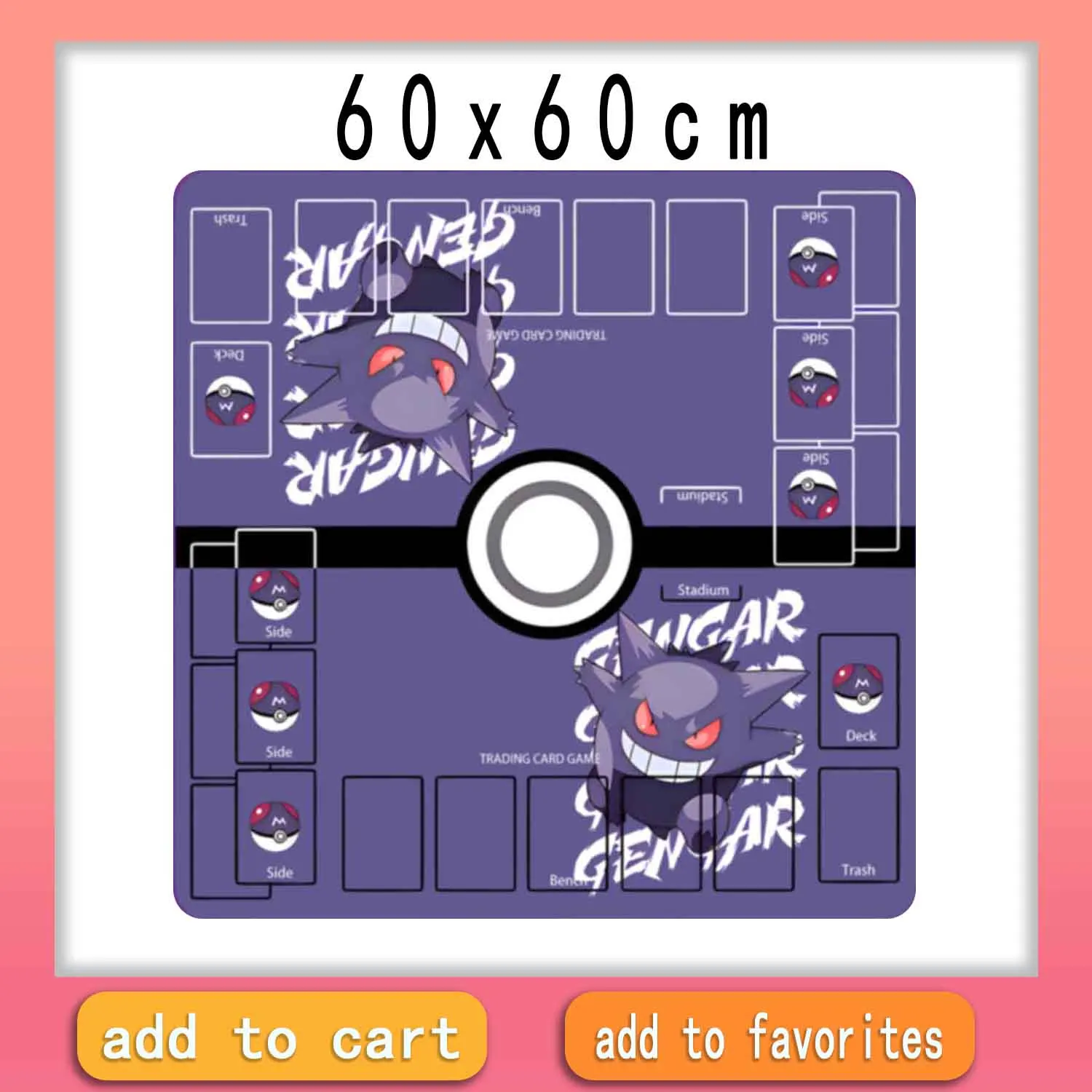 New TCG PTCG Battle Playmat Game Collection Cards Mat Scarlet Violet ...