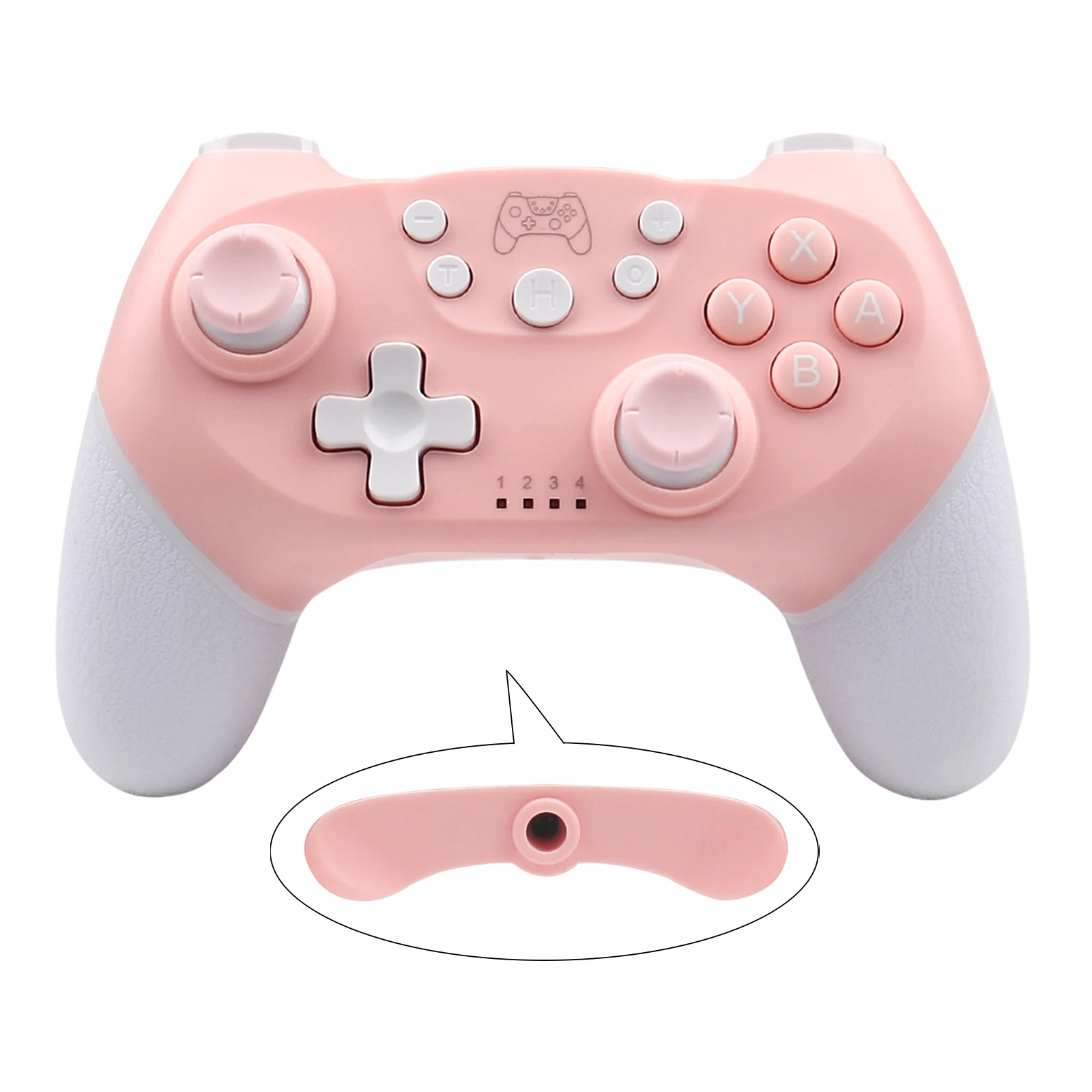 Manette de jeu sans fil - AIHONTAI - Switch Pro Lite Oled - Rose ...