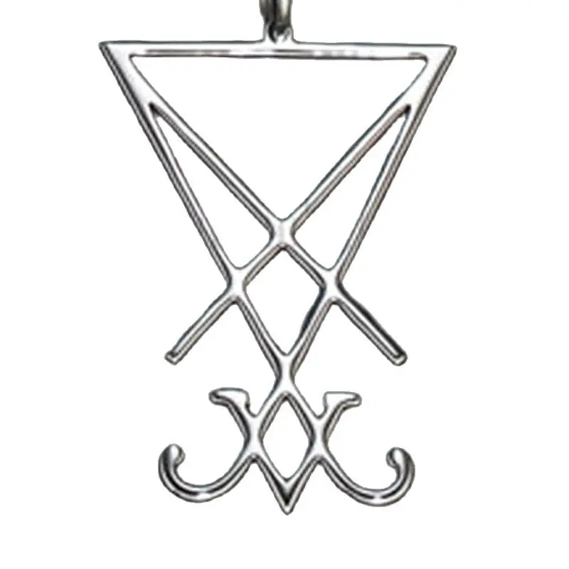 Seal of Lucifer Satanic Sigil of Baphomet Metal Pendant Necklace Gothic ...