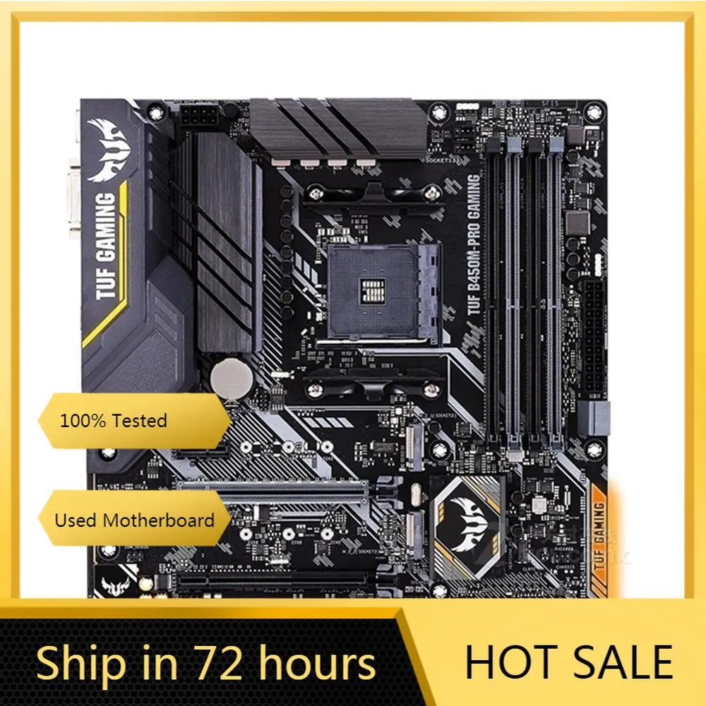 Desktop Motherboard Tuf B450m Pro Gaming B450m Amd B450 Ddr4 3466mhz 128g,m.2, Dvi-d,sata 6gb ...
