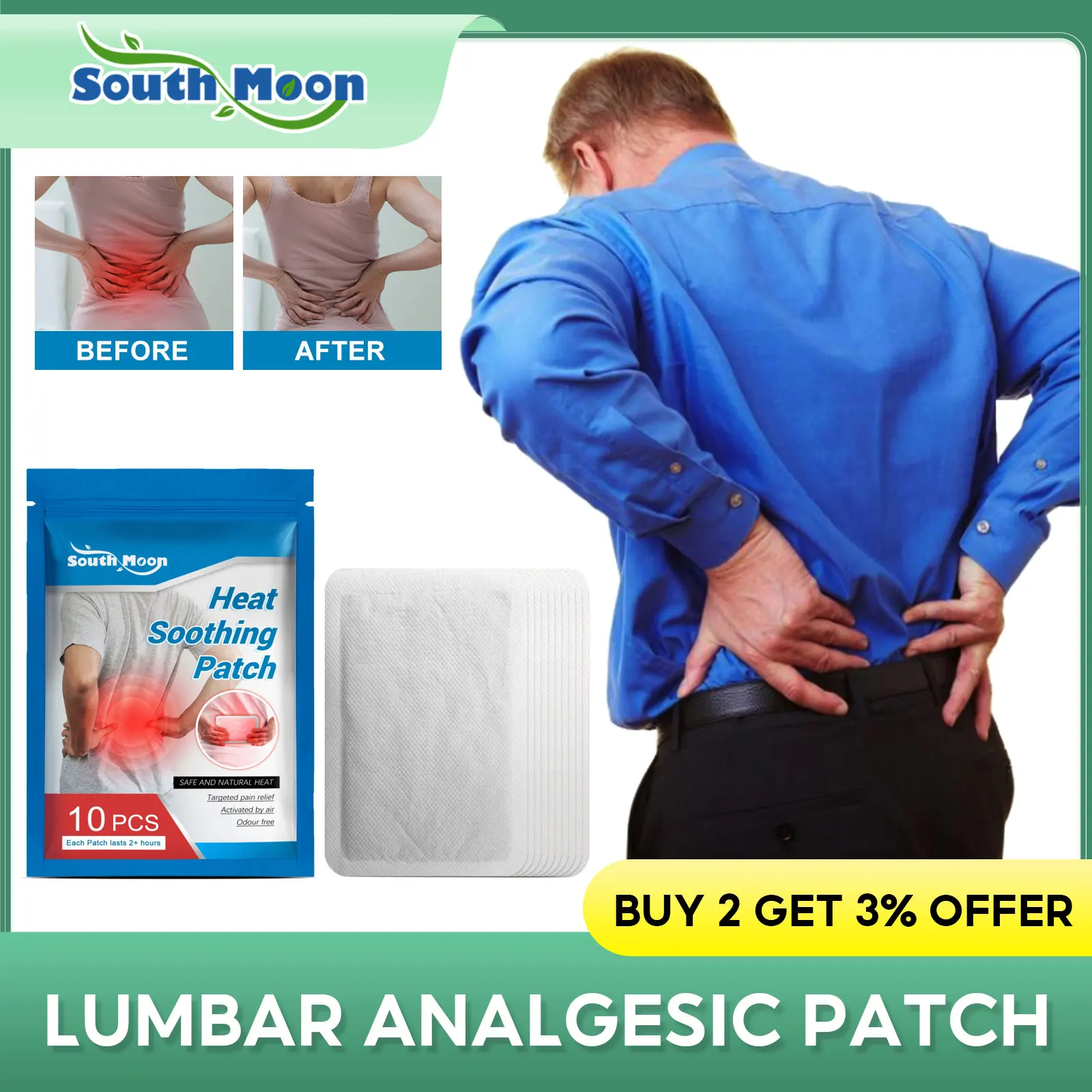 Lumbar-Analgesic-Patch-Back-Spondylosis-Arthritis-Muscle-Ache-Anti ...