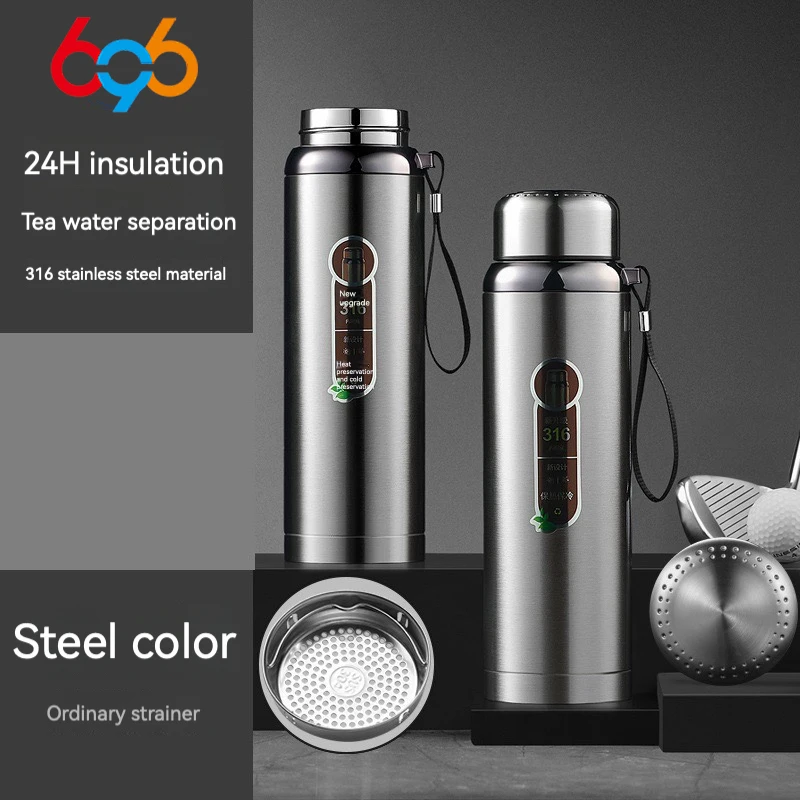 600ml-Thermos-Cup-Vacuum-Flask-316-Stainless-Steel-Large-Capacity-Tea ...