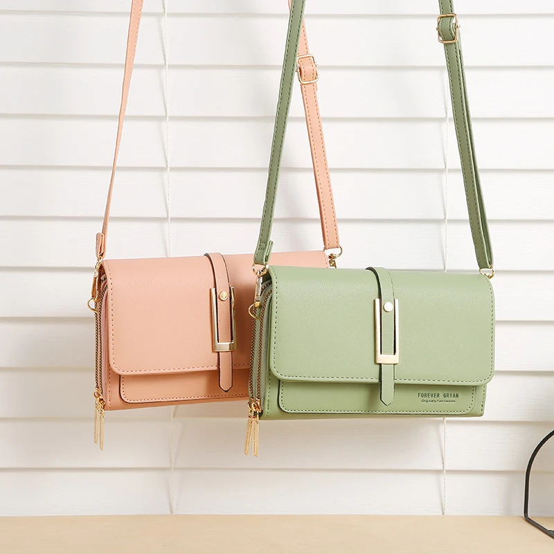 Women Messenger Bag Square Bags Double layer Large Capacity Female ...