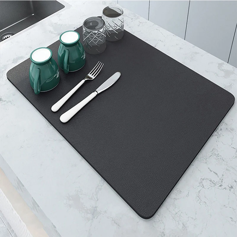Kitchen Countertop Draining Mat, Household Kitchenware Dishes, Diatom ...