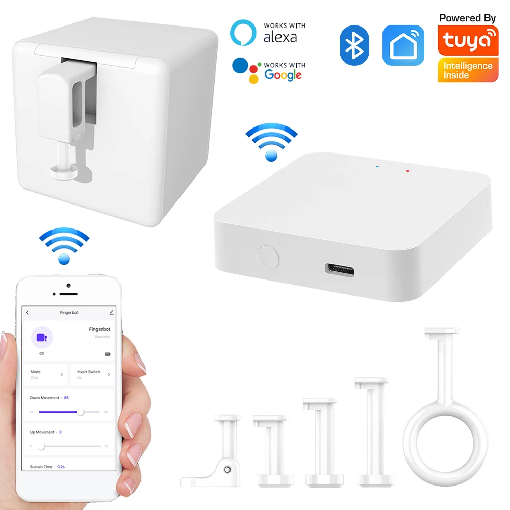 Tuya Smart Home Finger Bluetooth Robot Smart Switch Button Pusher Bot ...