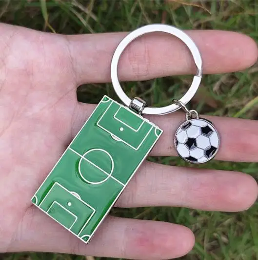 Man-New-Basketball-Field-Key-Chain-Women-Metal-Football-Field-Keychain ...
