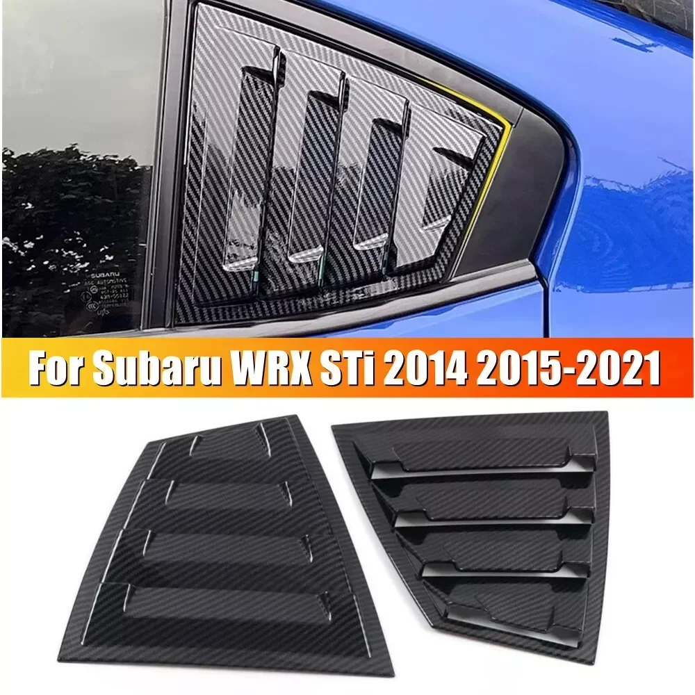 For Subaru WRX STi 2015-2021 Car Rear Louver Window Side Shutter Cover ...