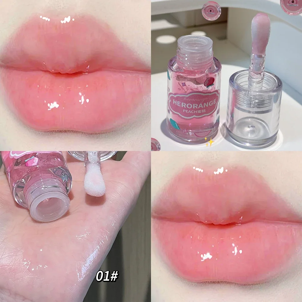 Peach-Grape-Fruit-Lip-Oil-Crystal-Jelly-Transparent-Lip-Gloss-Clear-Oil ...