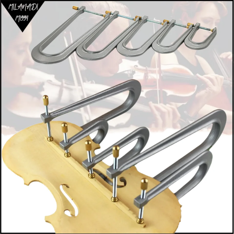 1-Set-Violin-Luthier-Clamp-For-Crack-Maker-Bass-Bar-Board-Aluminum-Bass ...