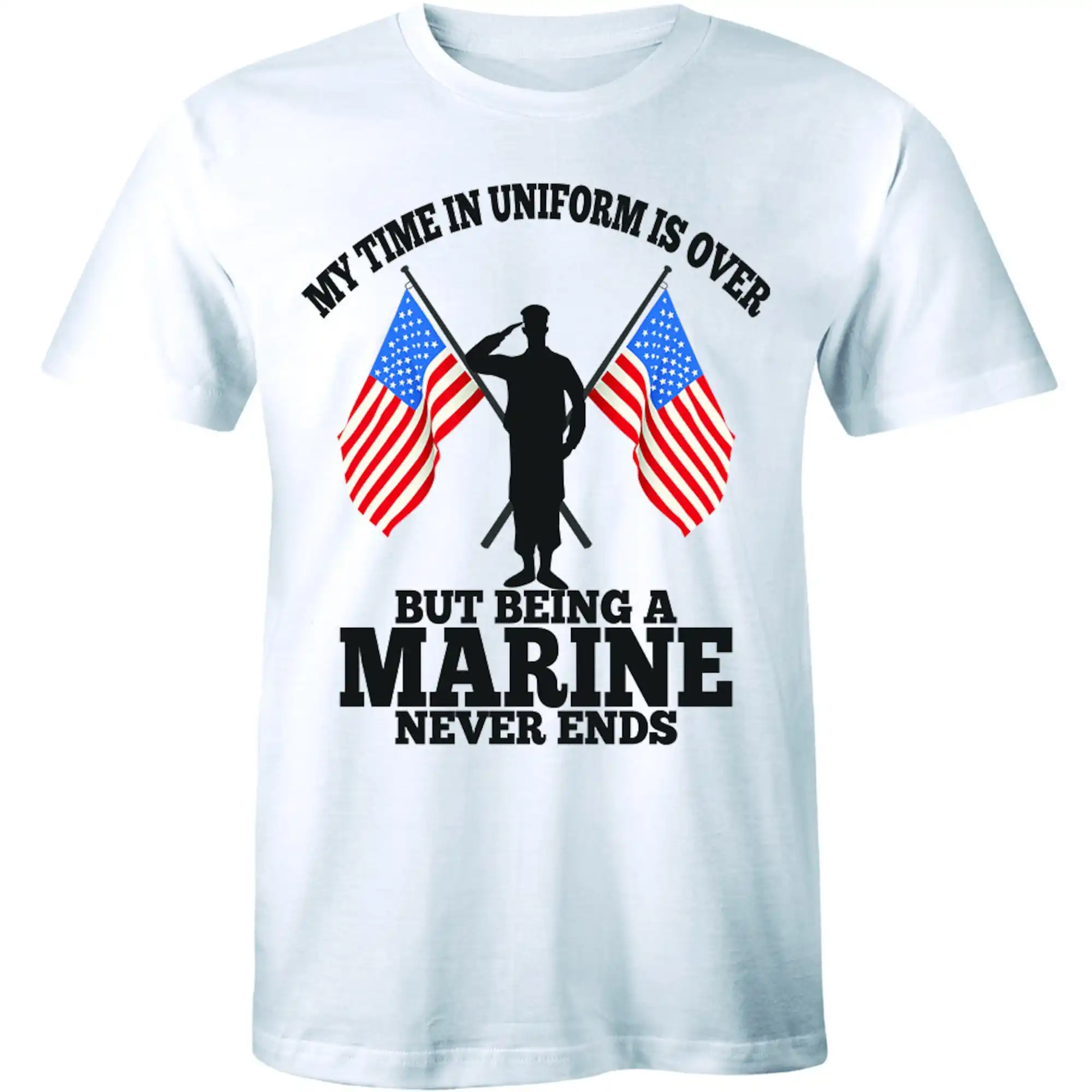 Camiseta-con-eslogan-de-My-Time-In-Uniform-para-hombre-camisa-con-frase ...