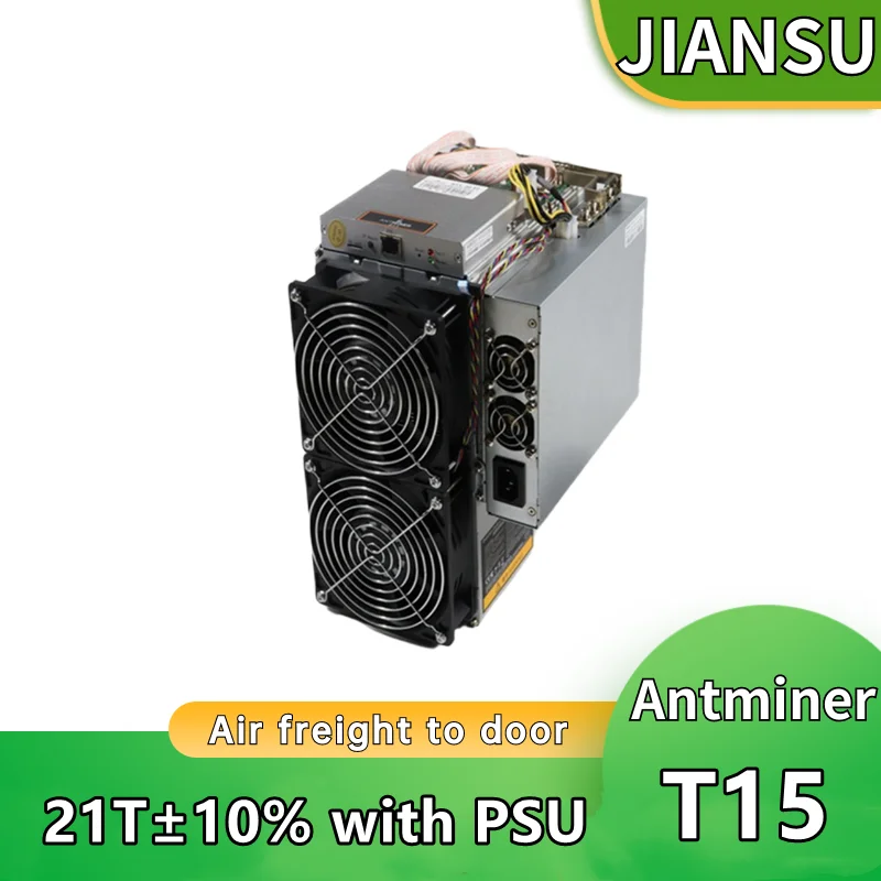 Usado Bitcoin Miner AntMiner T15 21T ± 10% com PSU Melhor do que ...