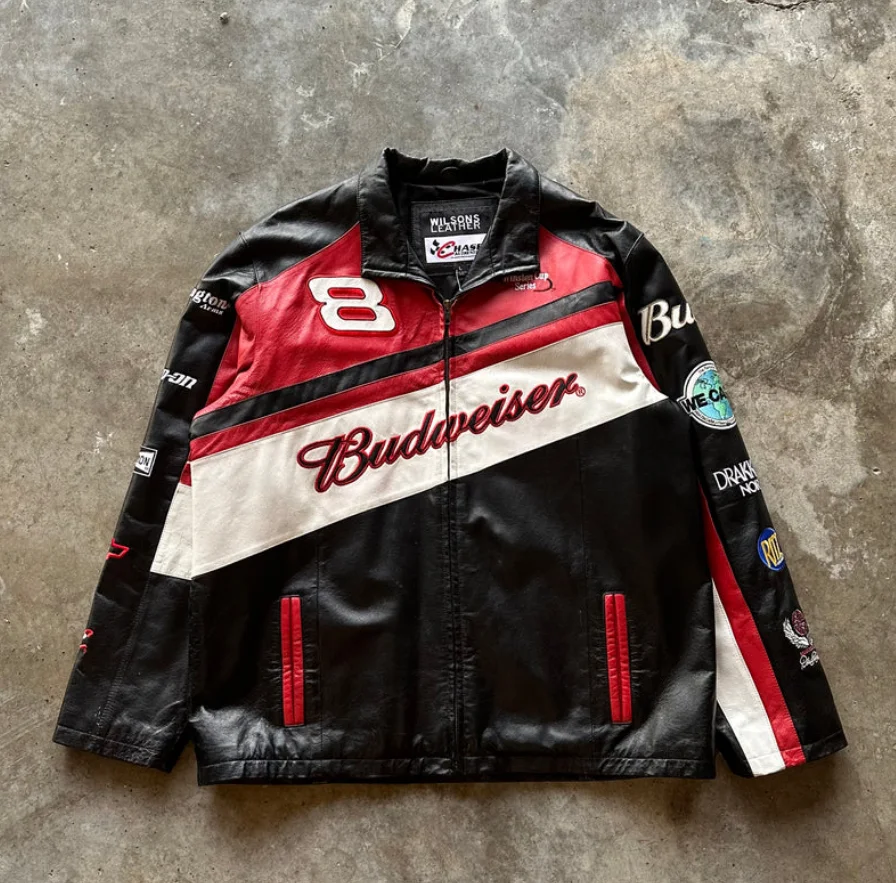Trendy-brand-cool-racing-suit-baseball-jacket-y2k-American-high-street ...