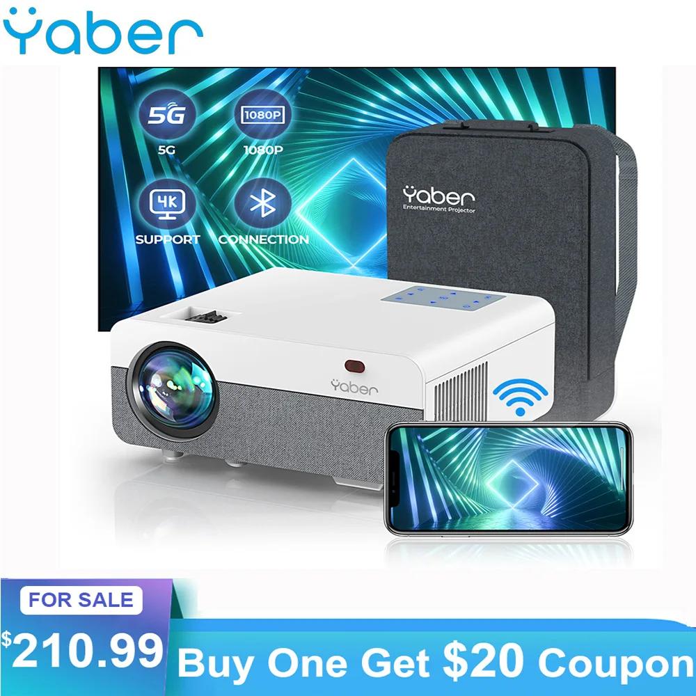 YABER Pro proyector De Vídeo Y9 Para Cine En Casa, Proyector Bluetooth ...