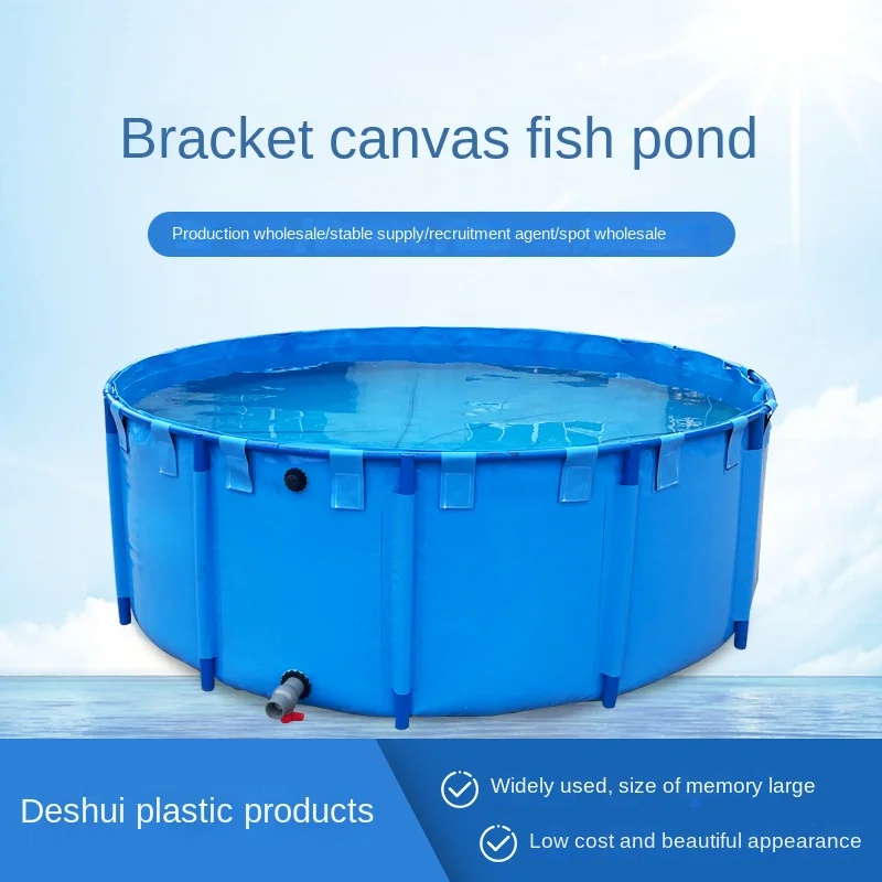 Collapsible Fish Tank 1400 Liter Diameter 150cm x Height 80cm Fresh ...