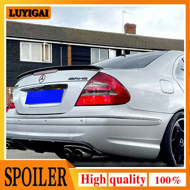 For W211 Spoiler 2002-2009 Mercedes-Benz W211 E-class E200 E260 Spoiler ...