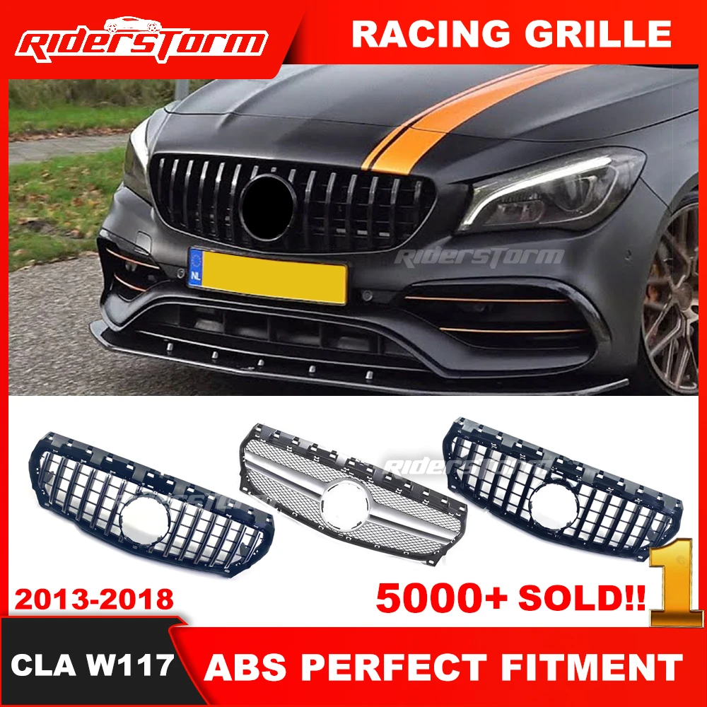 2013 2016 2018 CLA W117 GT Grille Front GTR Grill for Mercede CLA class ...