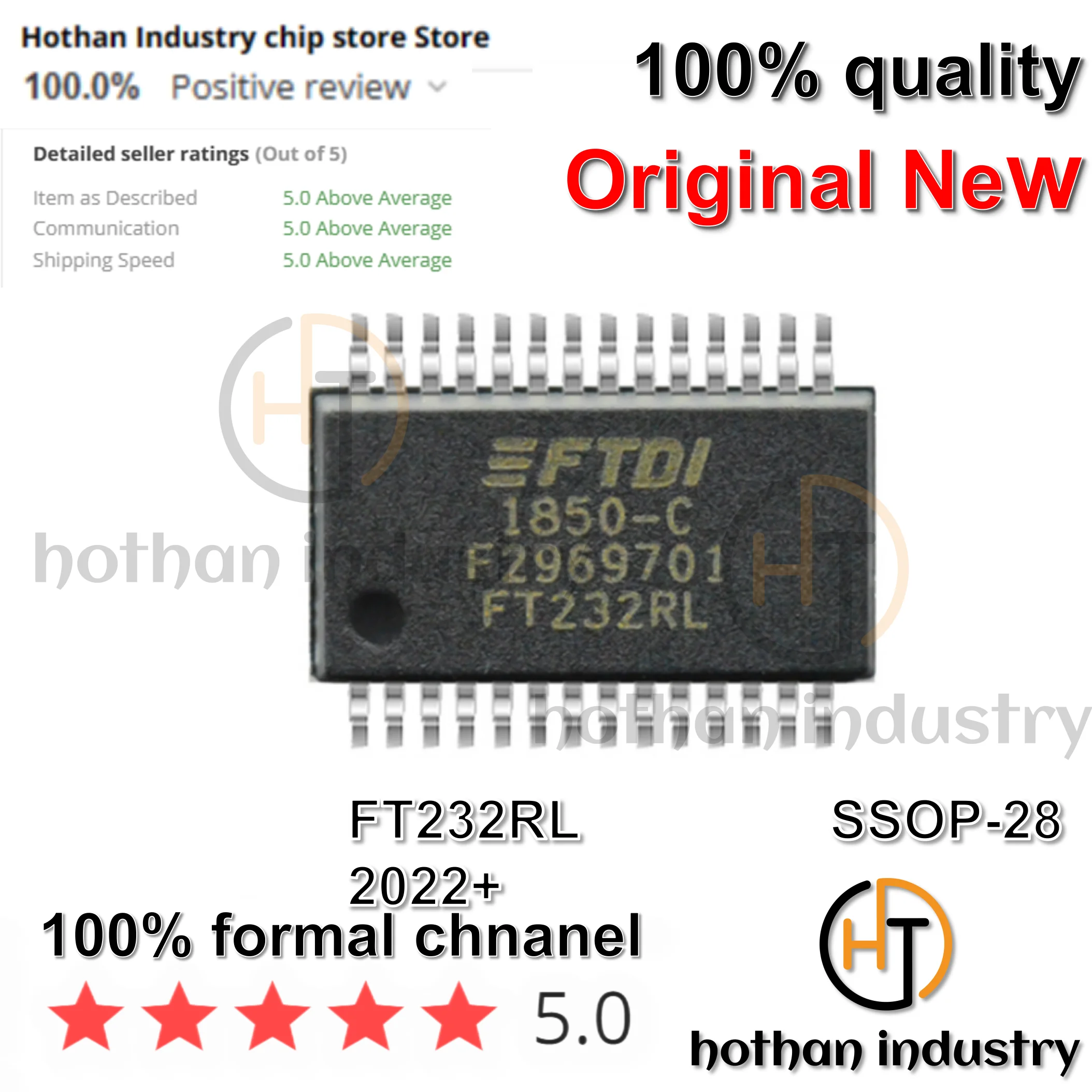 (1-10 PCS) 2023+ 100% NEW FT232RL FT232 SSOP28 USB serial interface ...