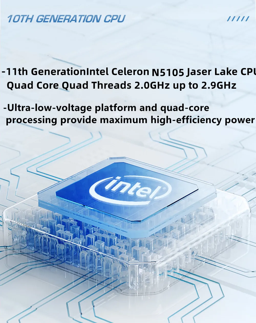 Intel Celeron N5105 Laptop 15.6 inch IPS 16GB RAM 128GB - 1TB SSD Dual ...