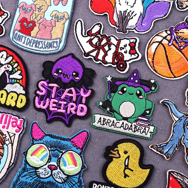 Hip-Hop-Tier-Stickerei-Patch-Eisen-auf-Patches-f-r-Kleidung-Cartoon ...