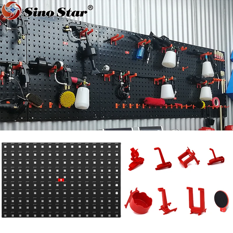 Wall-Mounted Hardware Tool Hanging Board ToolBox Parts Storage Box ...