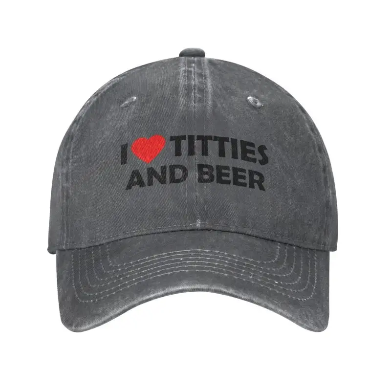 Classic-Cotton-I-Heart-Titties-And-Beer-Baseball-Cap-for-Men-Women ...