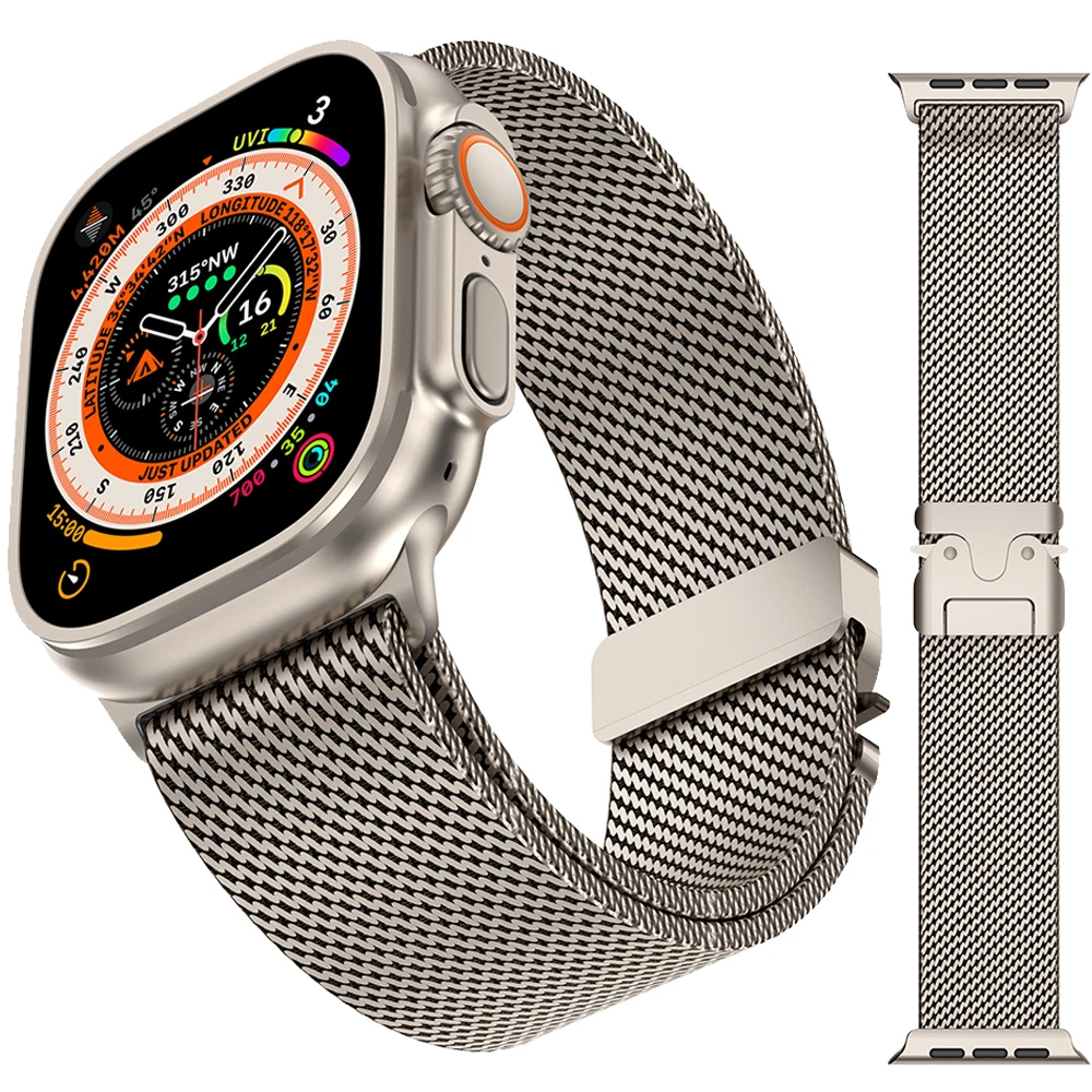 Milanese-Loop-Strap-for-Apple-Watch-Ultra-2-1-49mm-Series-10-46mm-42mm ...