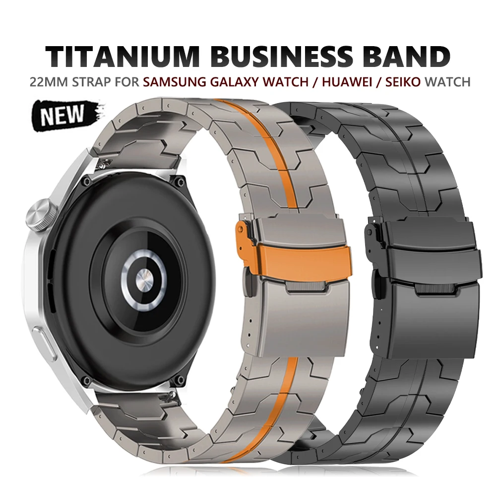 22mm-Titanium-Metal-Strap-For-Huawei-Watch-4-4-Pro-GT3-Pro-46mm-GT-4 ...