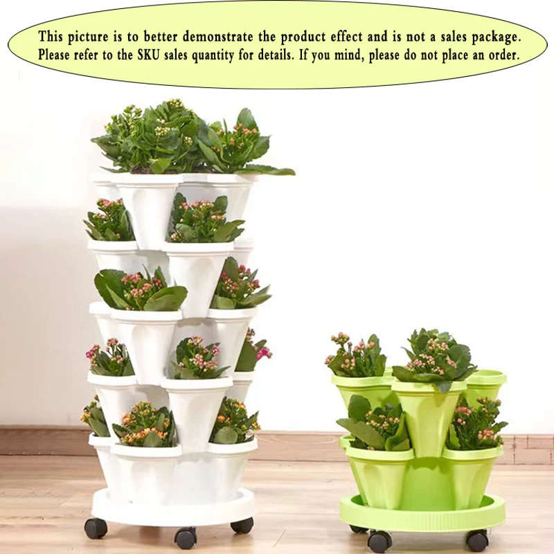 Vertical-Planter-Tower-Garden-3-Tiered-Planter-Stackable-Herb-Garden ...