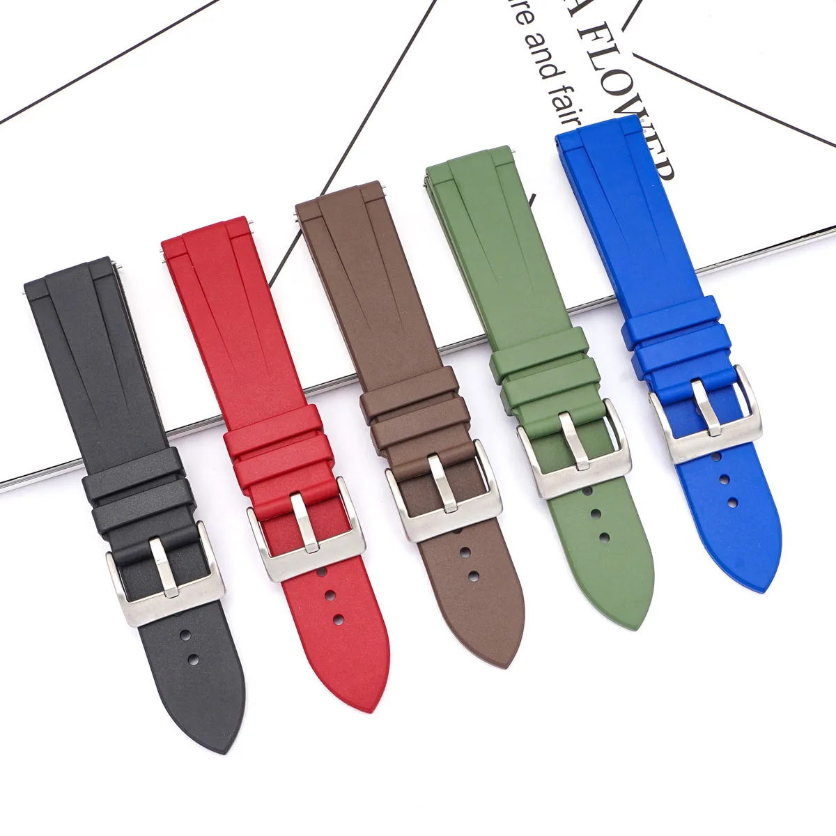 Premium-Grade-Fluoro-Rubber-Watch-Band-for-Seiko-Rolex-Rolex-20mm-22mm-FKM-Men-Fluororubber ...