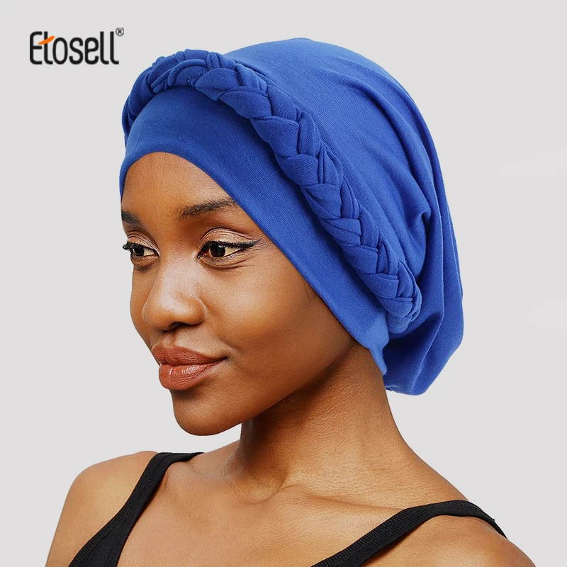 ETOSELL-Muslim-Braided-Turban-Bohemian-Stretch-Headwrap-For-Woman ...