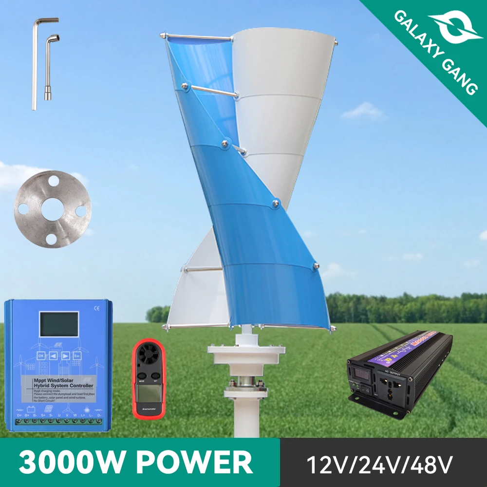 3kw-Wind-Turbine-Generator-Vertical-2KW-12v-24v-Alternative-Windmills ...