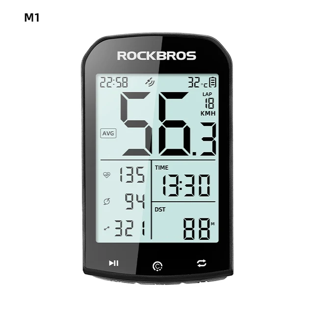 ROCKBROS Bicycle Computer GPS 5.0 ANT Bluetooth Waterproof Wireless ...