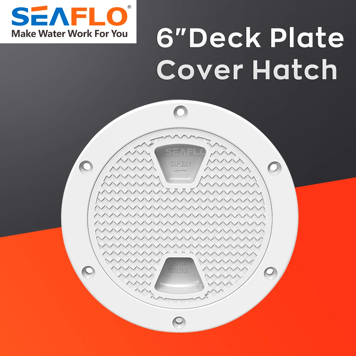 SEAFLO 6 Inch Round Deck Access Hatch Cover For Marine Boat RV ...