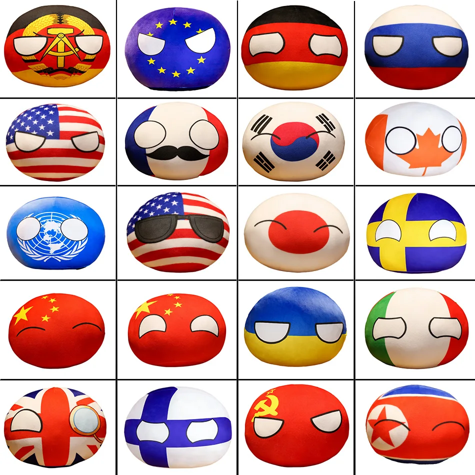 10CM-Countryballs-Plush-Toys-Pendant-Polandball-Plush-Doll-Backpack ...