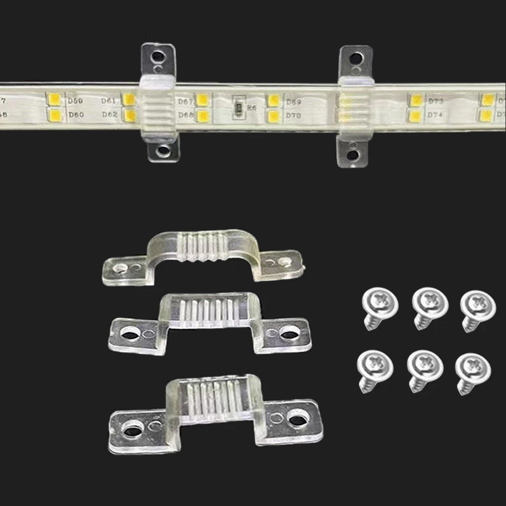 LED-Strip-Led-Connector-Tiras-de-Luces-Led-Fix-Holder-Clips-with-Screw ...