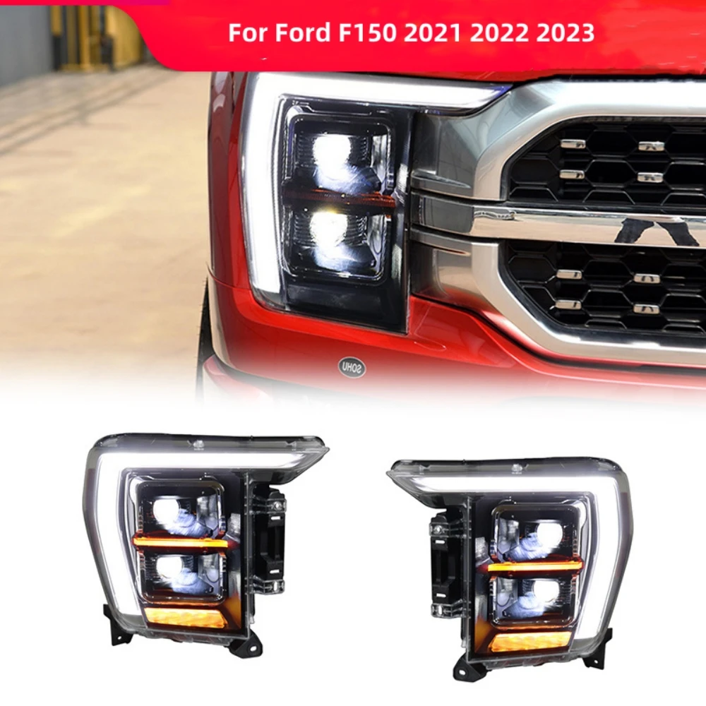 Car-Styling-Headlights-For-Ford-F150-2021-2022-2023-F-150-LED-Lens ...