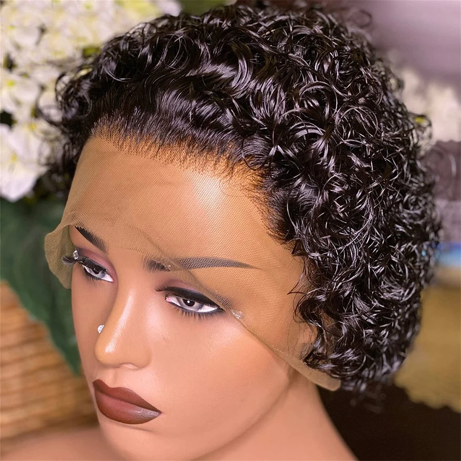 Pixie-Cut-Wig-Short-Curly-Human-Hair-Wigs-Cheap-180-Density-13X1-Lace ...