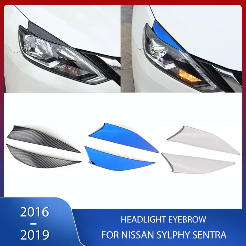 2-PCS-Front-Bumper-Headlight-Eyebrow-Decoration-Sticker-Fog-Lamp-Cover ...