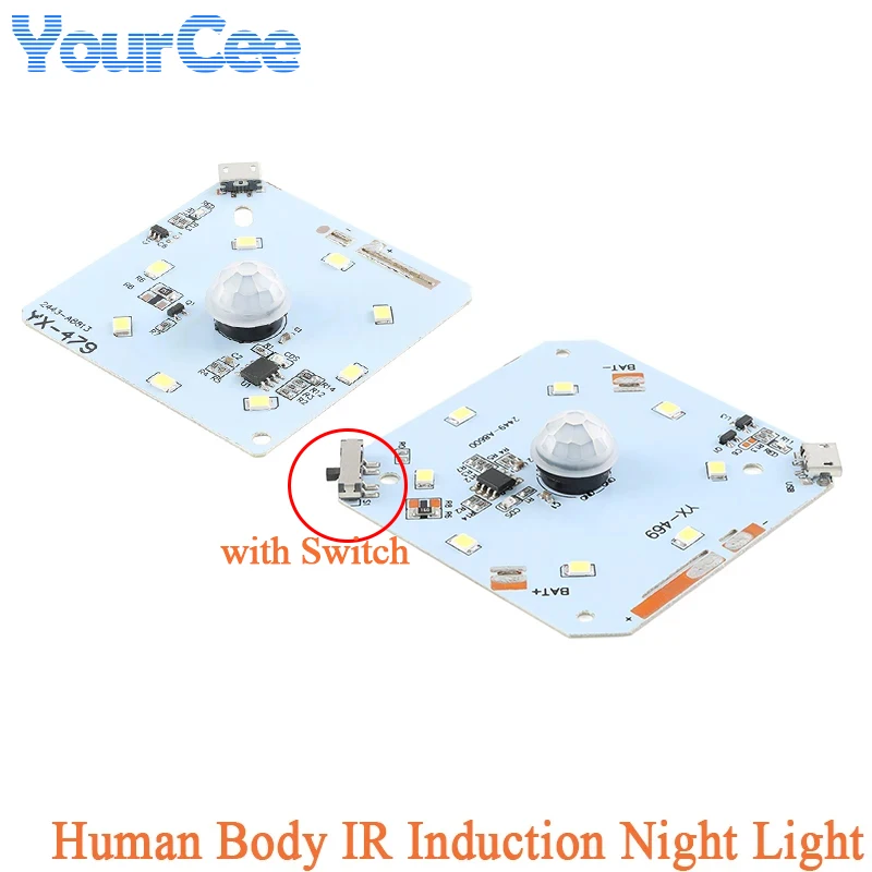 5pcs-1pc-PIR-Motion-Sensor-Human-Body-IR-Infrared-Induction-Night-Light ...
