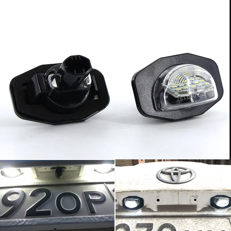 2X Canbus LED License Number Plate Light For TOYOTA ALPHARD GGH20 2008 ...