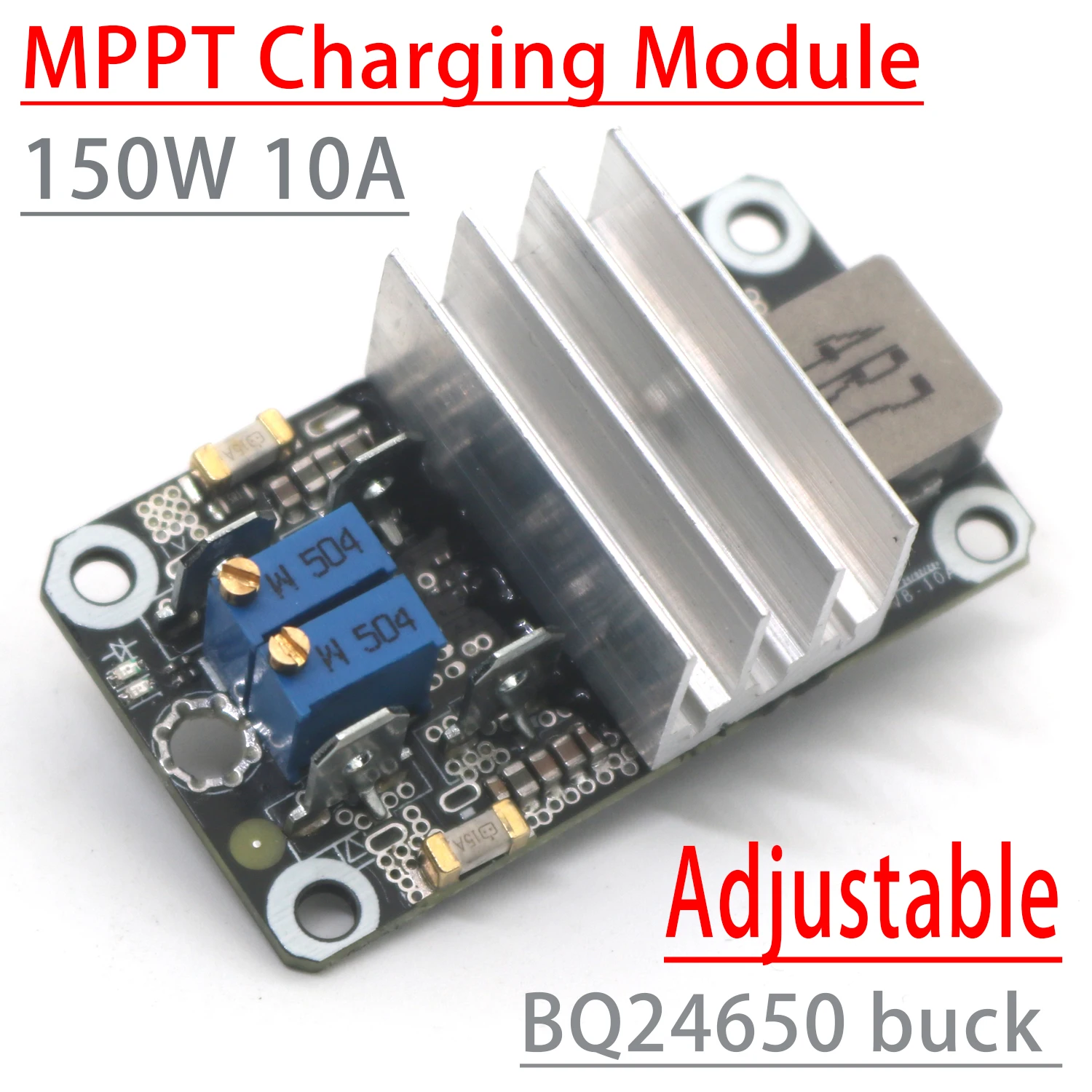 150W 10A BQ24650 DC-DC Buck USP Solar MPPT Charging Module CC-CV 12V ...
