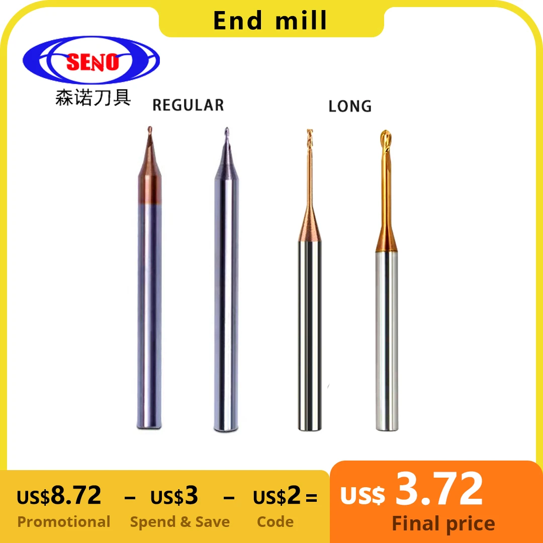 Carbide End Mill Cutter 2mm | Carbide Milling Cutter 2 | Micro Carbide ...
