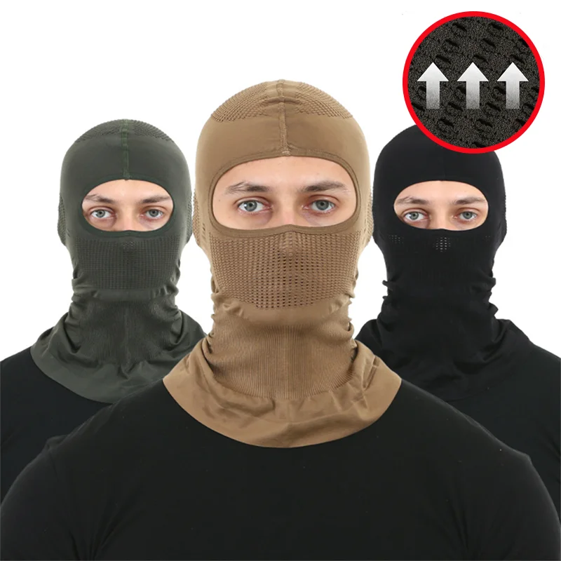 Breathable Full Face Mask Balaclava Motorcycle Riding Racing Helmet ...