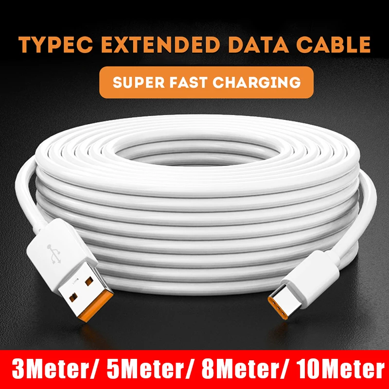 3-5-8-10Meter-Super-Long-Fast-Charger-USB-Type-C-Charging-Cable-Wire ...