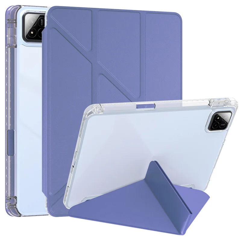 For-Xiaomi-Pad-7-Pro-2024-Case-with-Pencil-Holder-Multi-folding-Stand ...