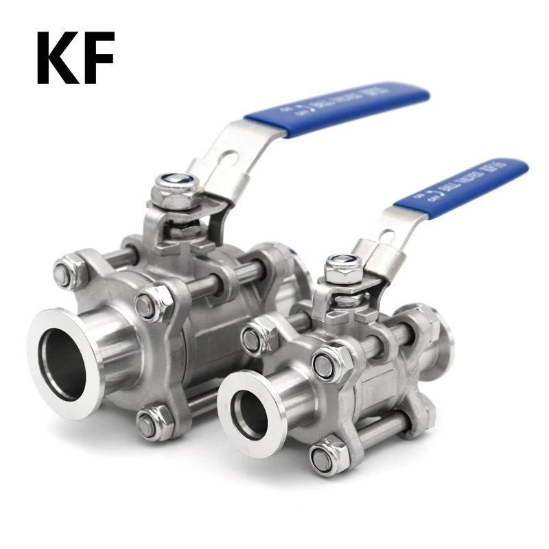 KF-3-Pieces-High-Vacuum-Manual-Ball-Valve-304-Stainless-Steel-KF16-KF25 ...