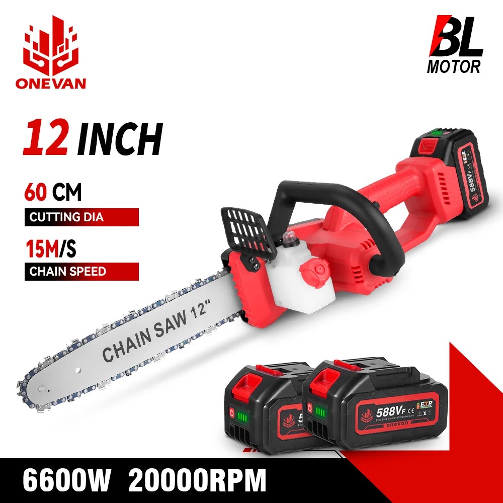 ONEVAN-12Inch-Brushless-Electric-Chain-Saw-6600W-20000RPM-Cordless ...