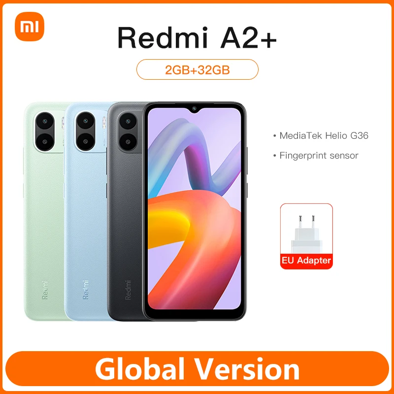 Global-Version-New-Xiaomi-Redmi-A2-Cellphone-A2-Plus-MTK-Helio-G36-Octa ...